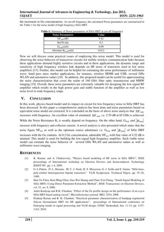 Noise modeling of SiGe HBT based on the characterization of extracted y and zparameters for HF ...