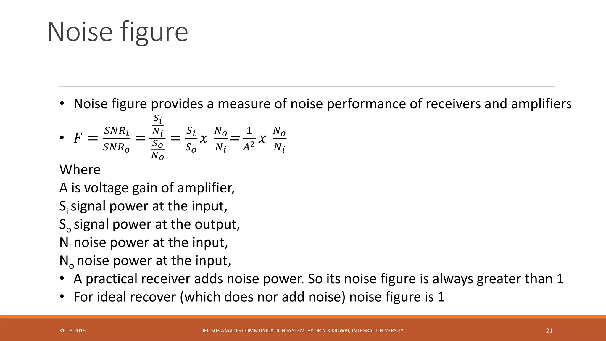 Noise basics and its modelling | PPTX