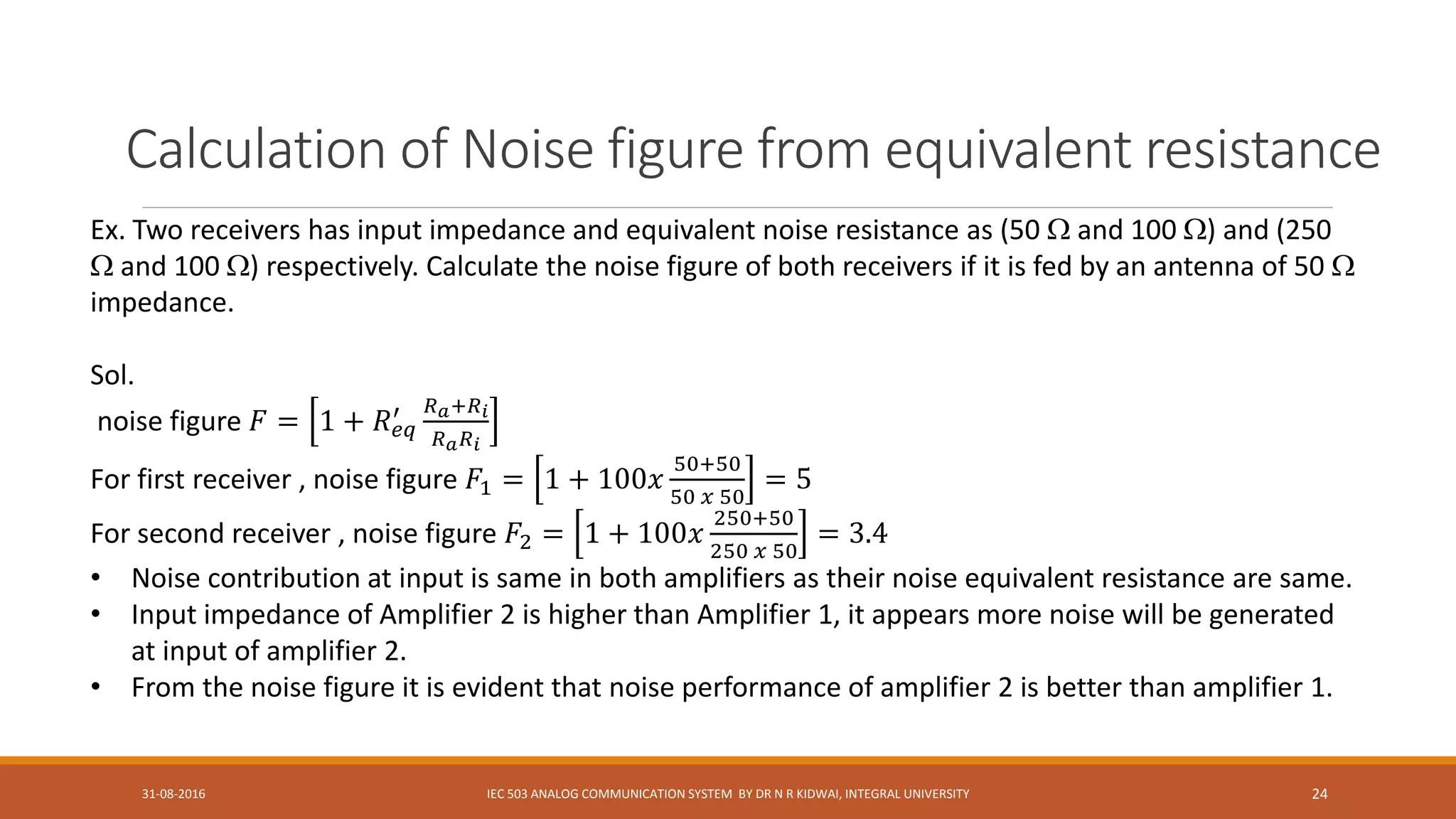Noise basics and its modelling | PPTX
