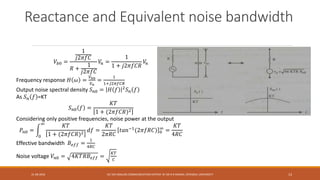 Noise basics and its modelling | PPTX