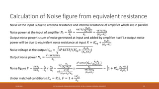Noise basics and its modelling | PPTX