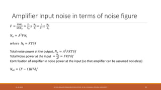 Noise basics and its modelling | PPTX