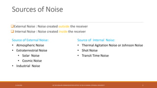 Noise basics and its modelling | PPTX