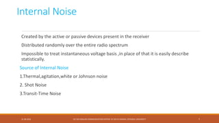 Noise basics and its modelling | PPTX