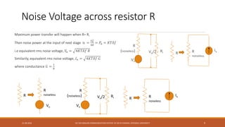Noise basics and its modelling | PPTX