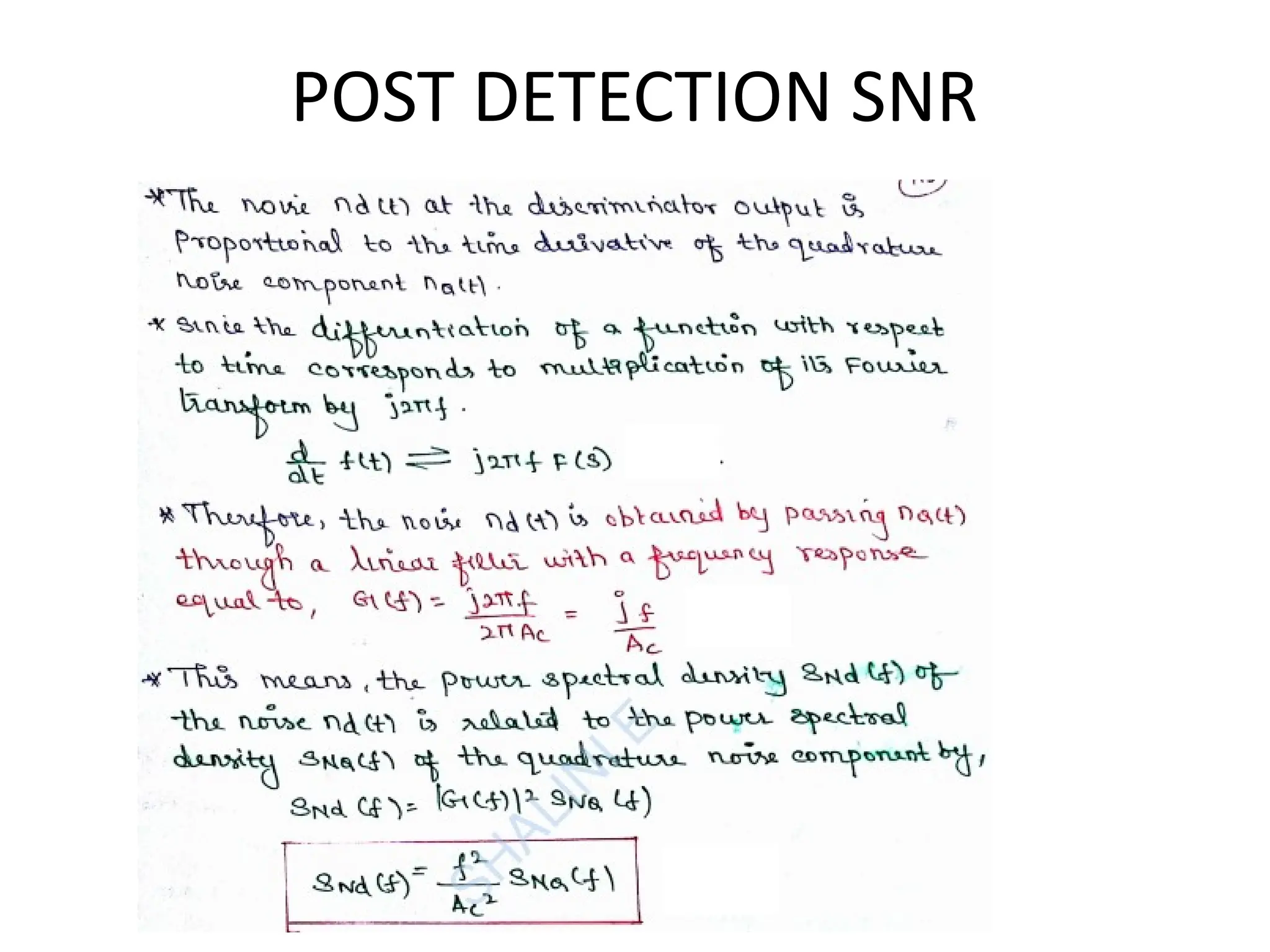 NOISE PERFORMANCE IN FM RECEIVERS - Figure of Merit | PPTX
