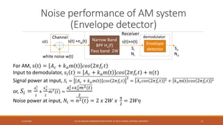 Noise Performance of CW system | PPTX