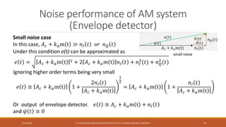 Noise Performance of CW system | PPTX