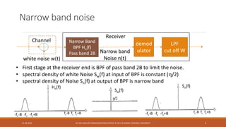 Noise Performance of CW system | PPTX | Digital Audio | Computer Software and Applications