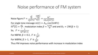 Noise Performance of CW system | PPTX