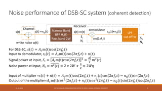 Noise Performance of CW system | PPTX | Digital Audio | Computer Software and Applications