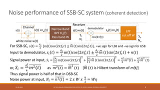 Noise Performance of CW system | PPTX | Digital Audio | Computer Software and Applications