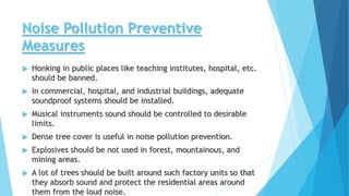 Noise pollotion | PPTX
