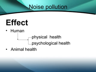 Noise pollution | PPT