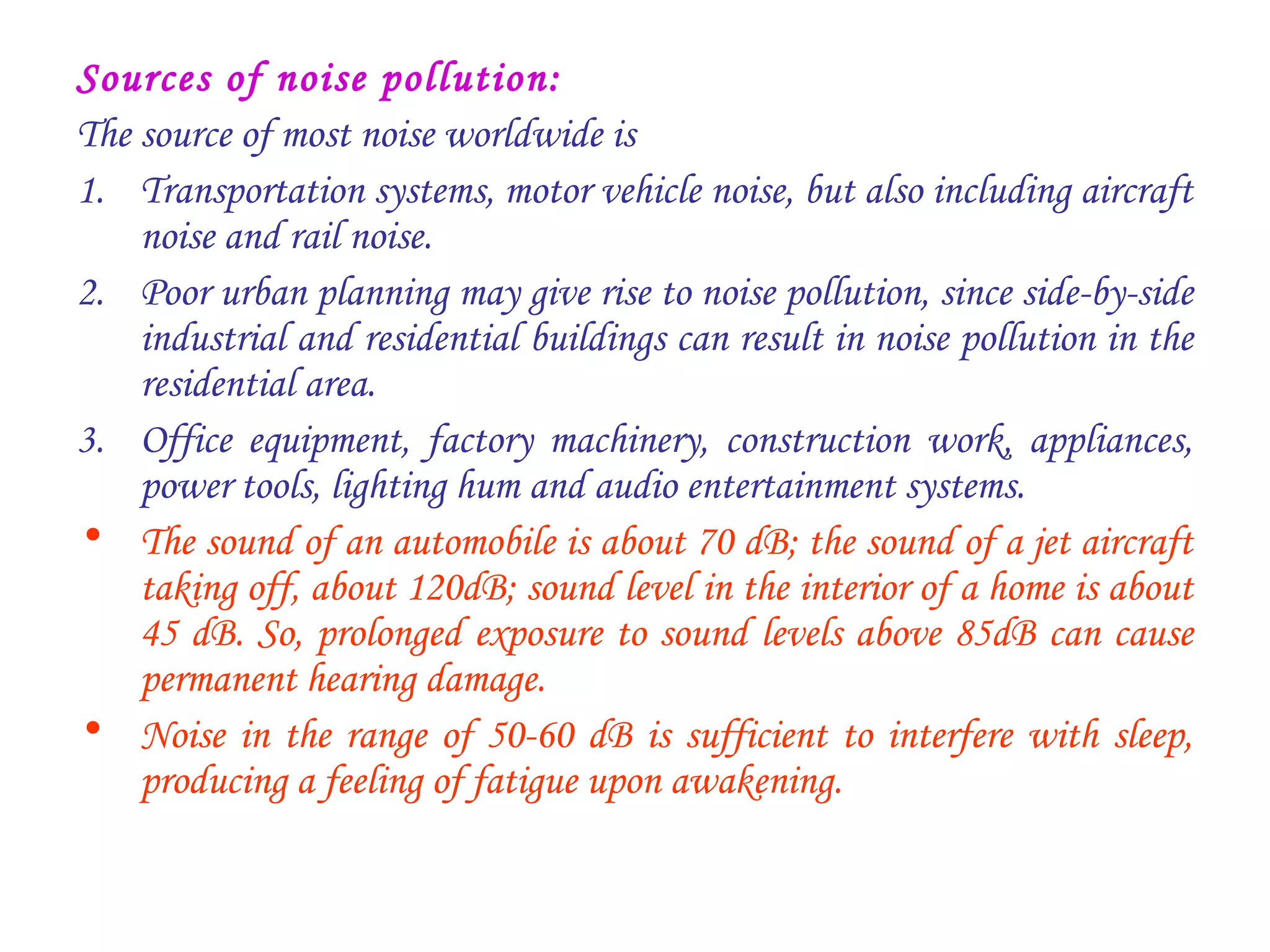 Noise pollution | PPT