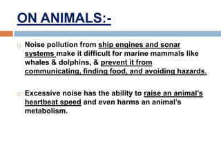 Noise Pollution | PPTX