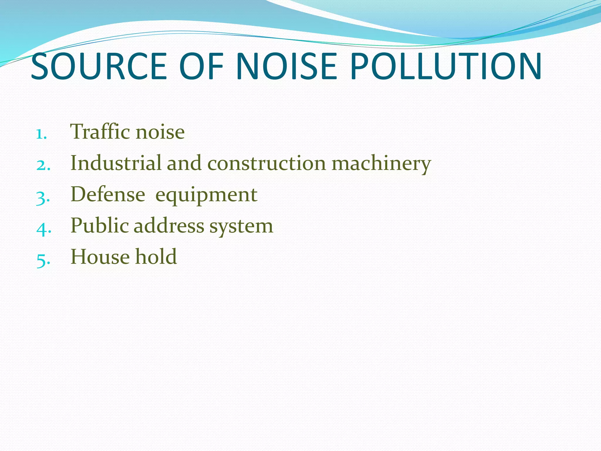 Noise pollution | PPTX