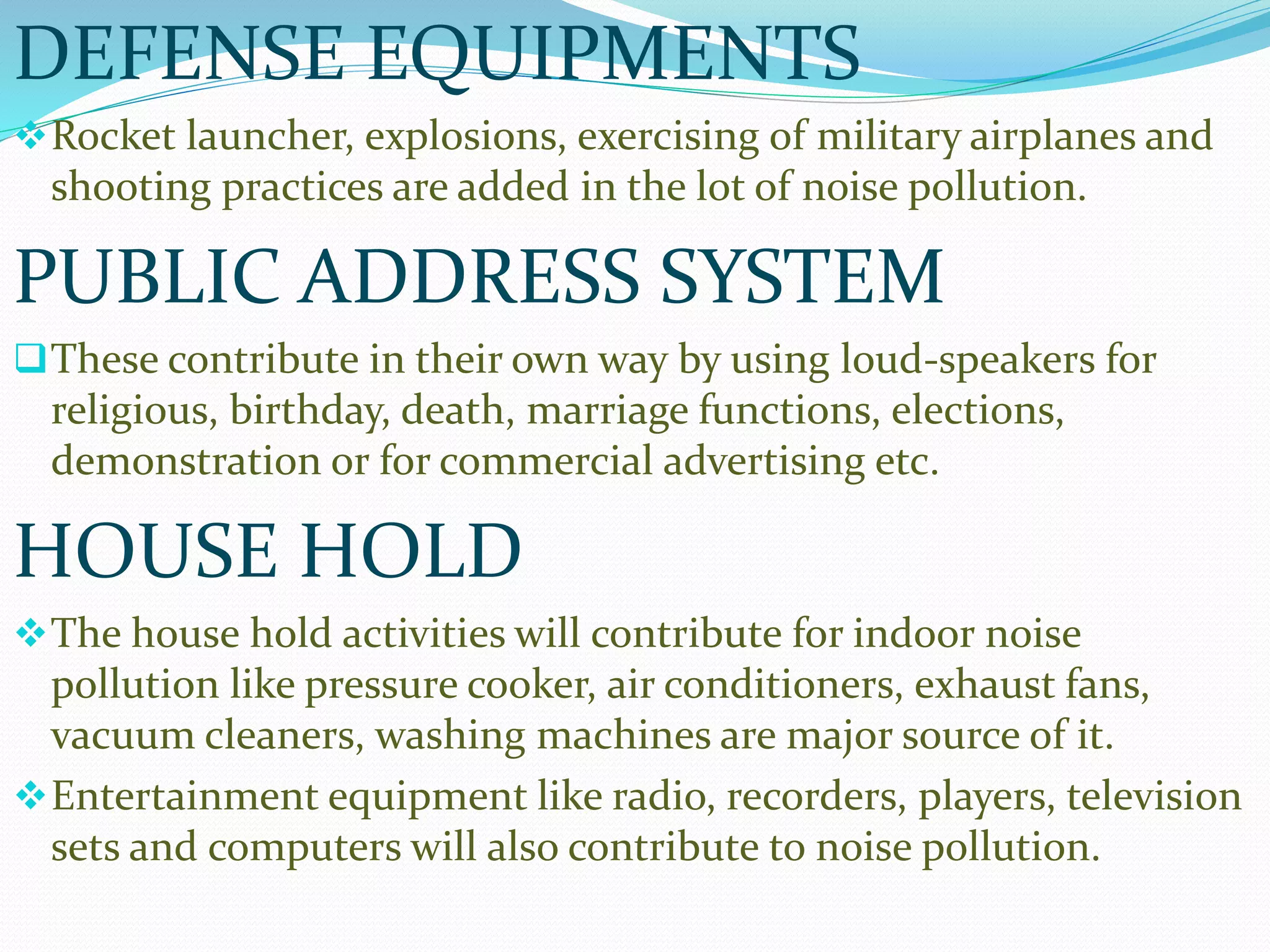 Noise pollution | PPTX