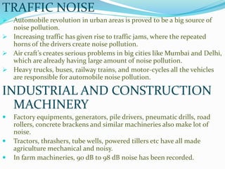 Noise pollution | PPTX