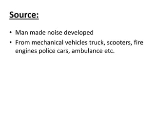 Noise pollution | PPTX