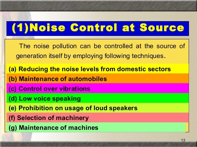Noise pollution