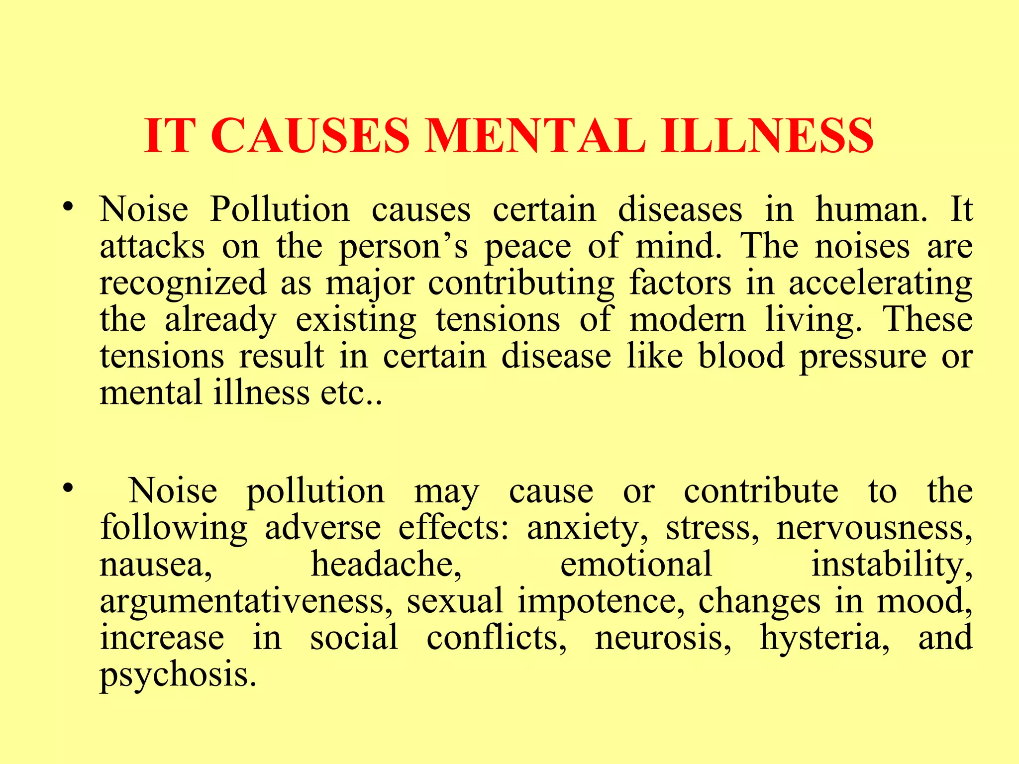 Noise pollution | PPT