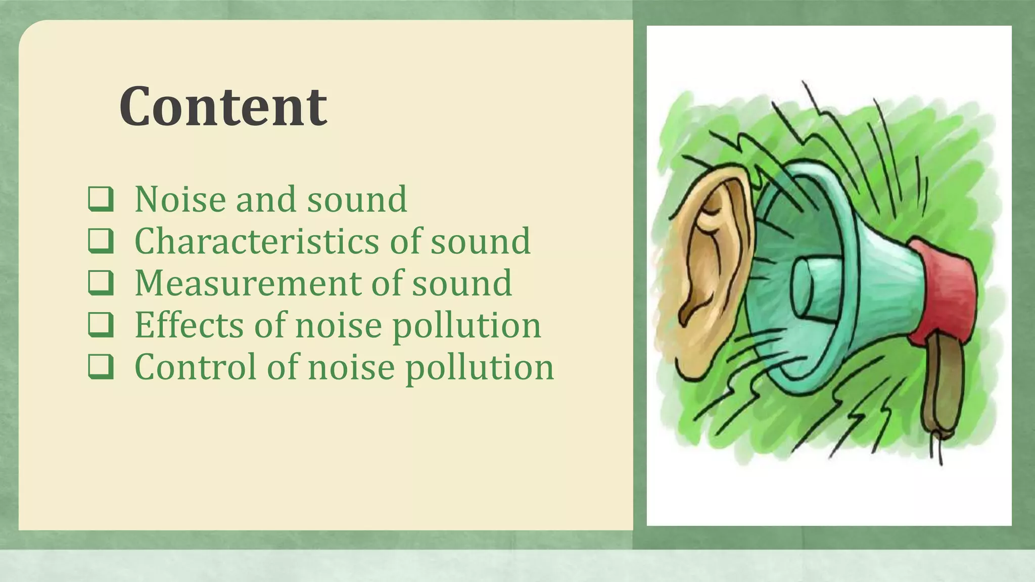 Noise pollution | PPTX