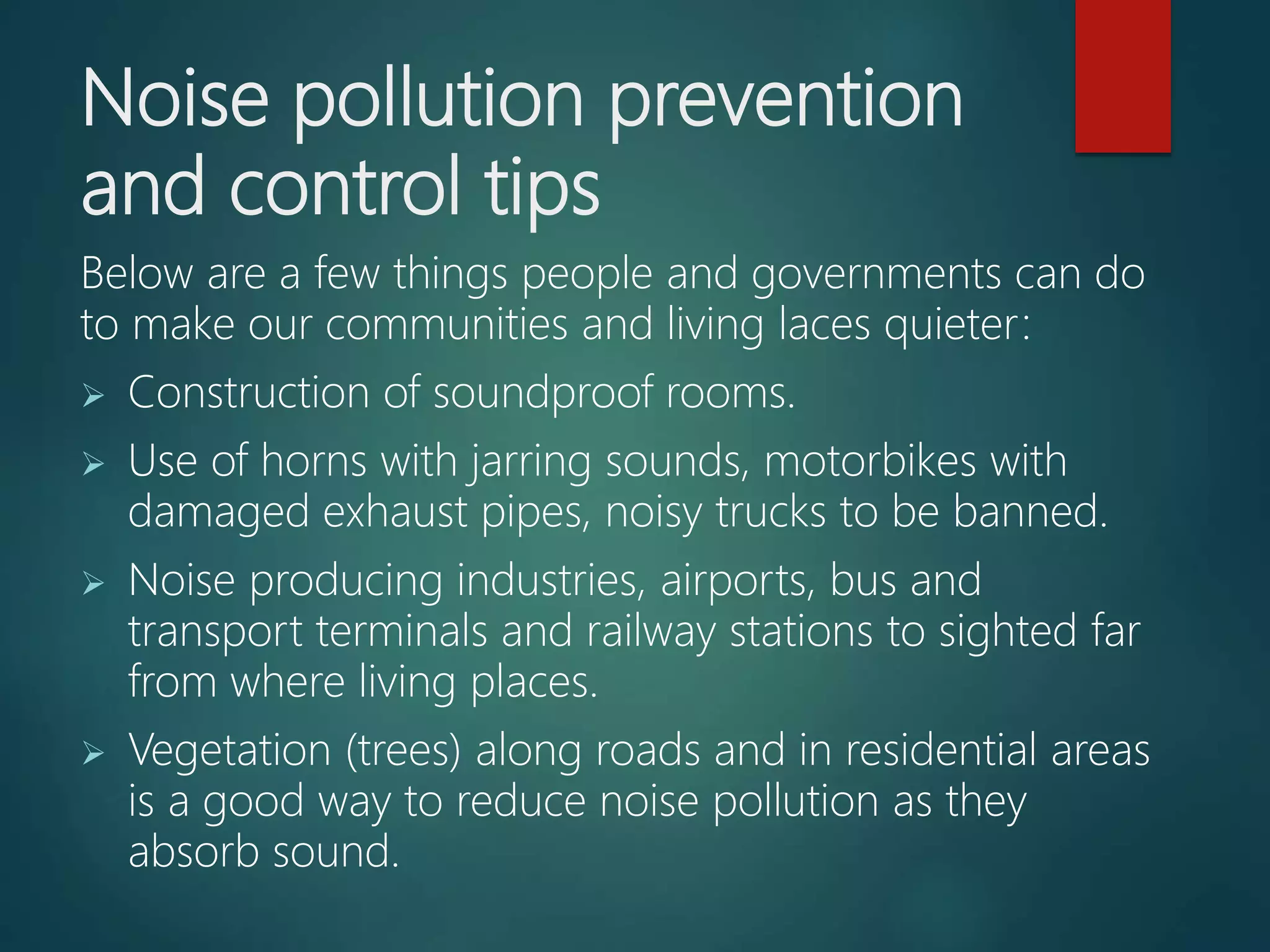 Noise pollution | PPTX