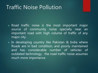 Noise pollution | PPTX