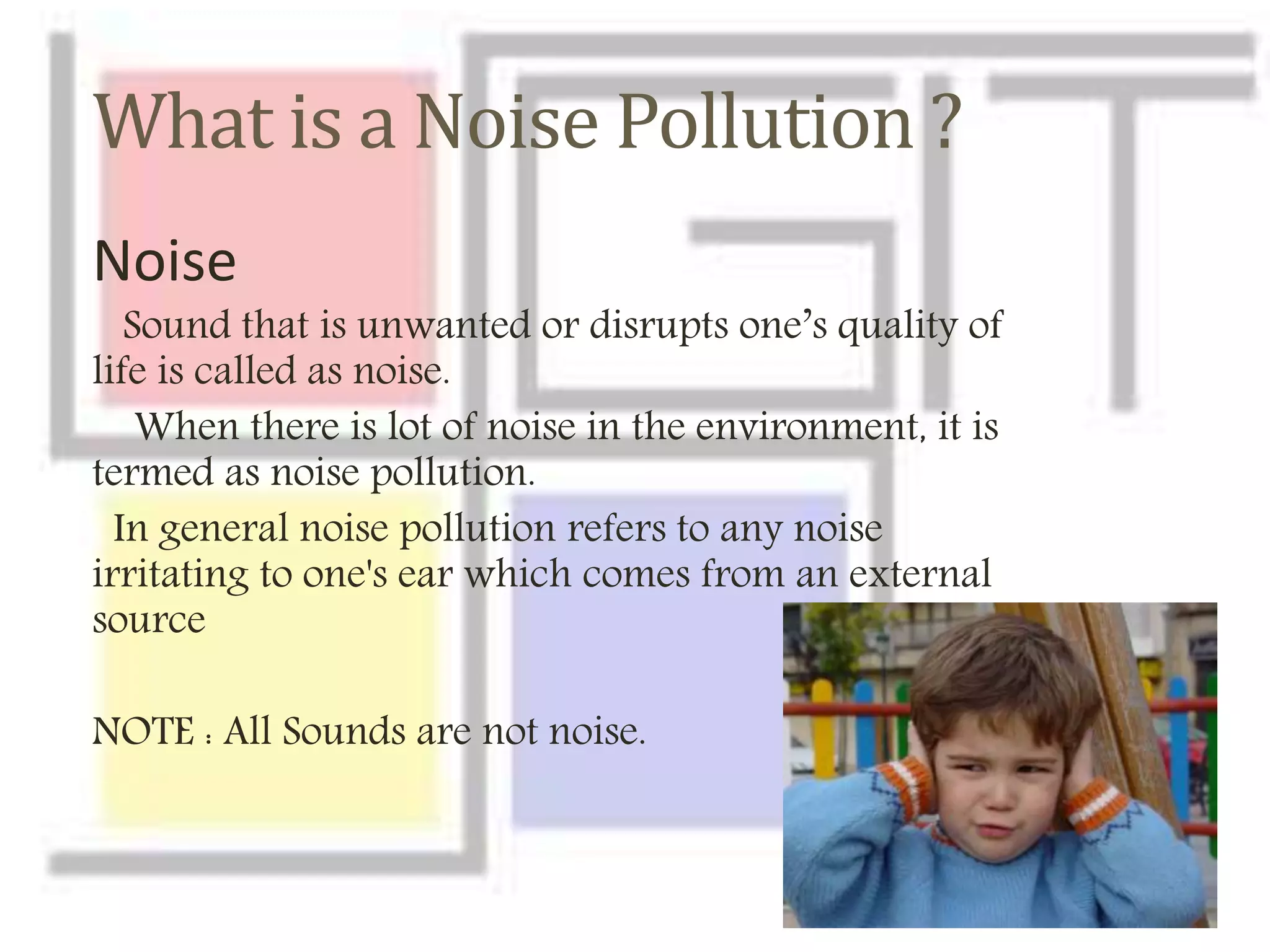 Noise pollution | PPTX