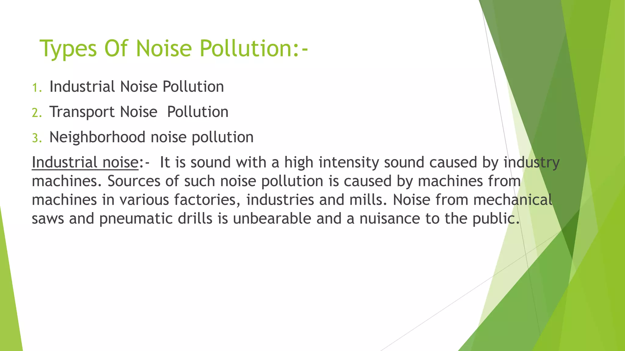 Noise pollution | PPTX