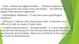Noise pollution | PPTX