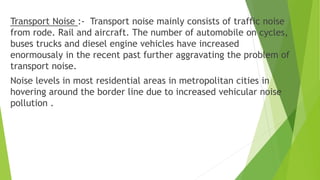 Noise pollution | PPTX