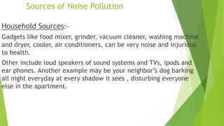 Noise pollution | PPTX