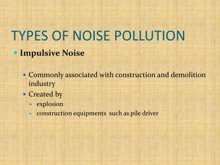 Noise pollution | PPTX