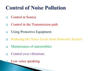 Noise pollution | PPT
