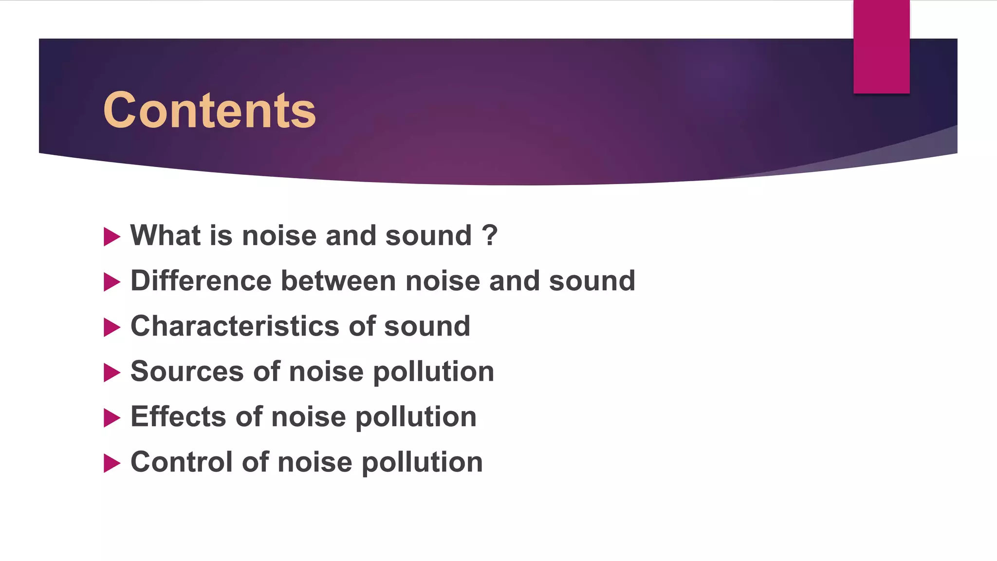 Noise pollution | PPT