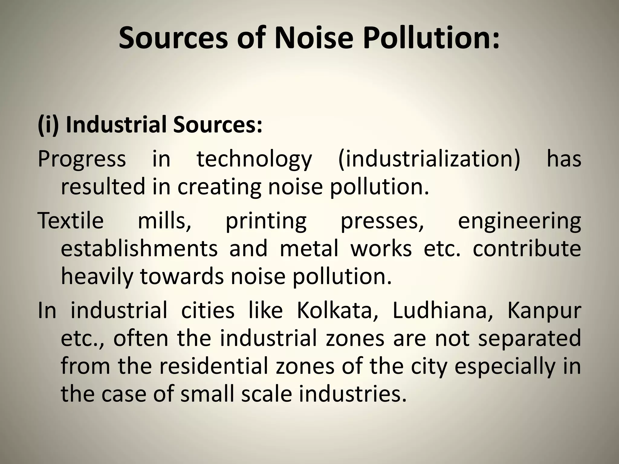 Noise pollution | PPTX
