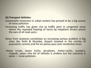 Noise pollution | PPTX