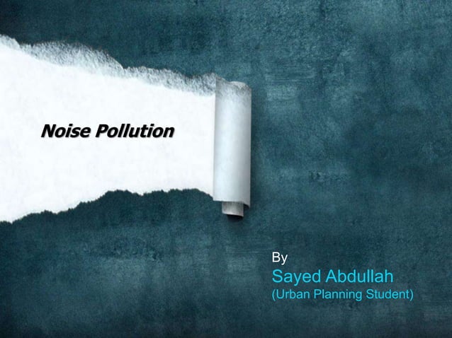 Noise pollution | PPT