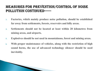 Environmental science -Noise pollution | PDF