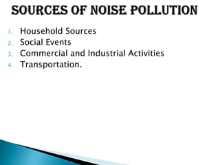 Environmental science -Noise pollution | PDF