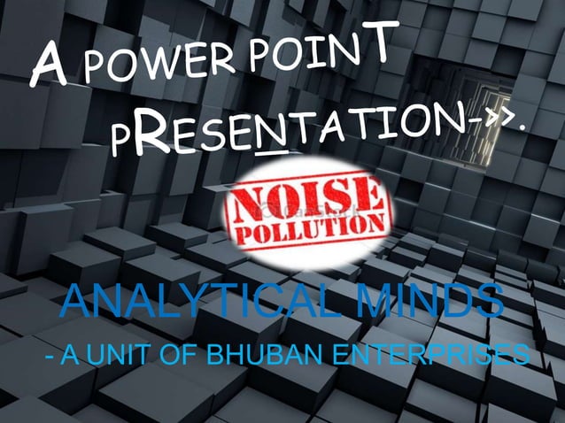 Noise pollution | PPT