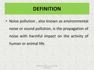 Noise pollution | PPTX
