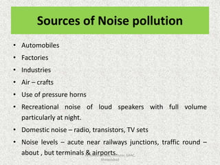 Noise Pollution Sources