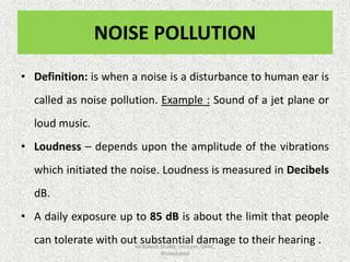 Noise pollution | PPT