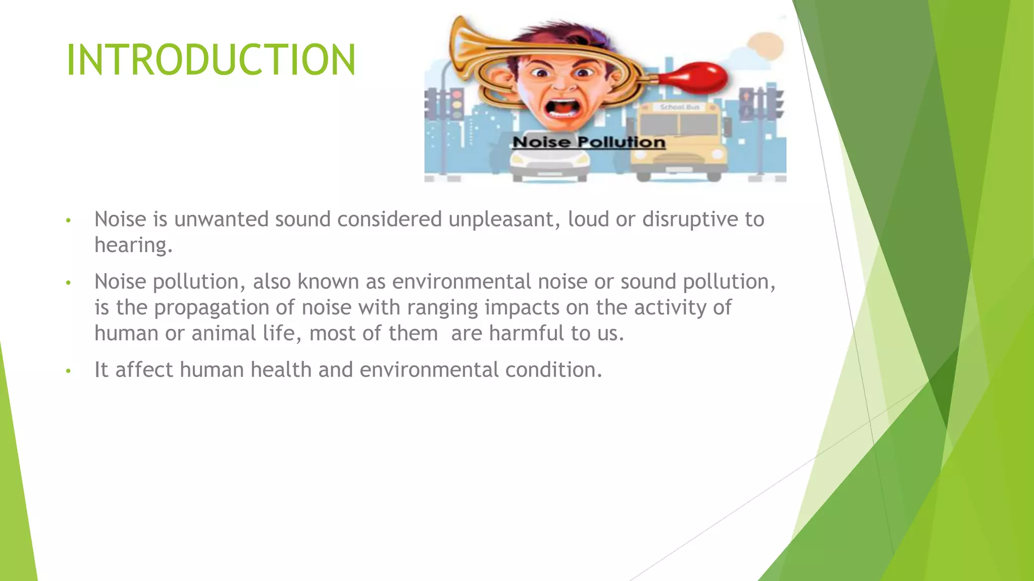 Noise pollution presentation #environmental | PPT