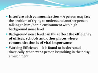 Noise Pollution.pptx | Indoor Environmental Quality | Home & Garden