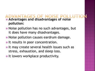NOISEPOLLUTION.pptx udhayasankark seminar | PPTX