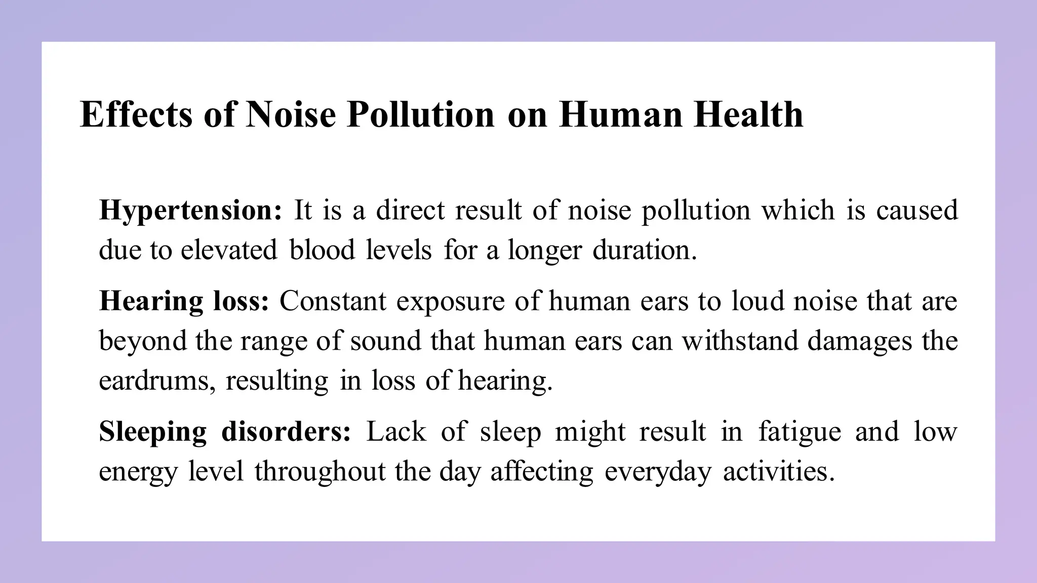 Noise pollution .pdf it's causes and effects caused by it | PDF